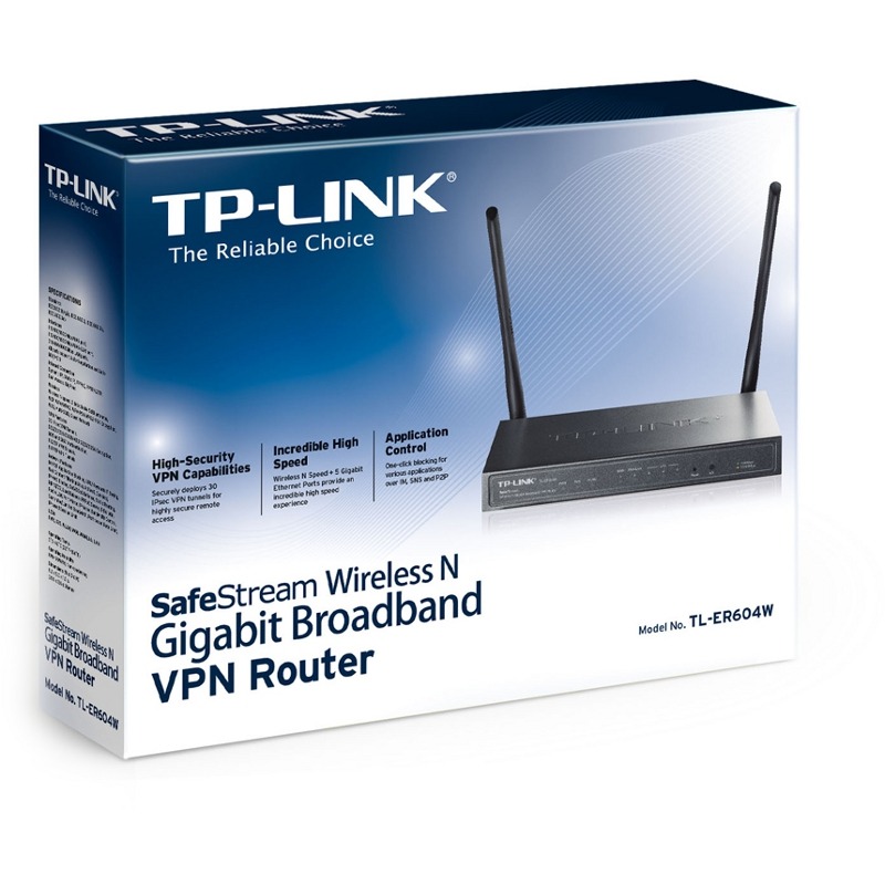 Router wireless TP-LINK Gigabit TL-ER604W SafeStream Wireless N VPN ...