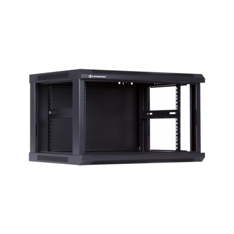 Cabinet metalic Linkbasic WCB06 6U Wall mount, 600 x 450, Glass door ...