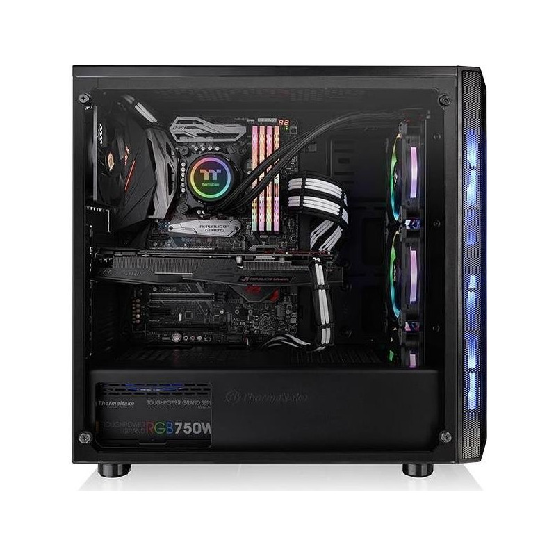 Carcasa Thermaltake Versa J23 Tempered Glass RGB - PC Garage