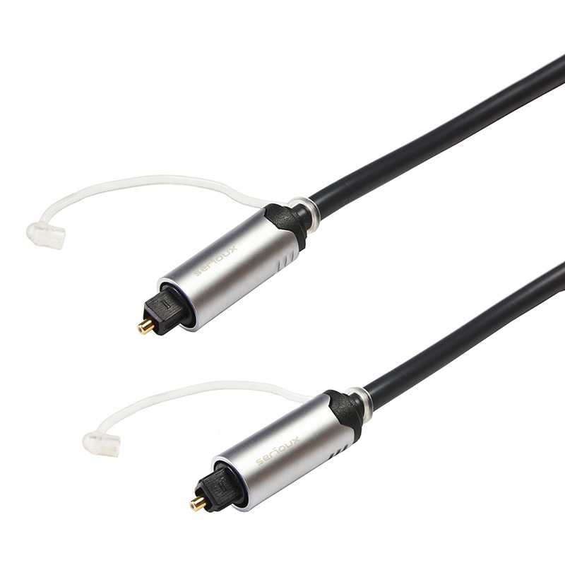 Cablu audio Serioux S/PDIF Optic Male - S/PDIF Optic Male, 1.5m, negru ...
