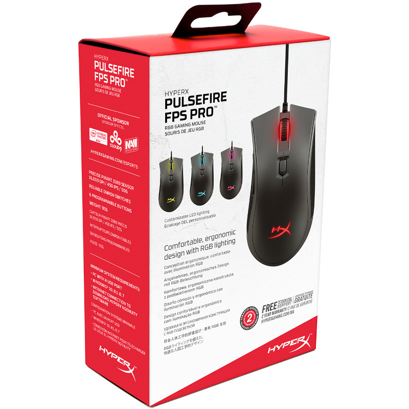 Mouse Gaming HyperX Pulsefire FPS Pro - PC Garage