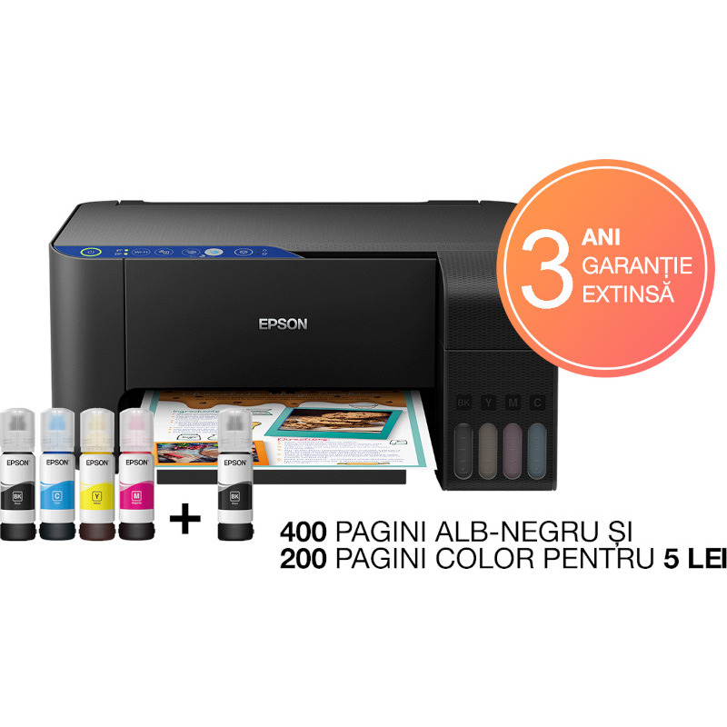 Multifunctionala Epson L3151, InkJet CISS, Color, Format A4, Wi-Fi ...