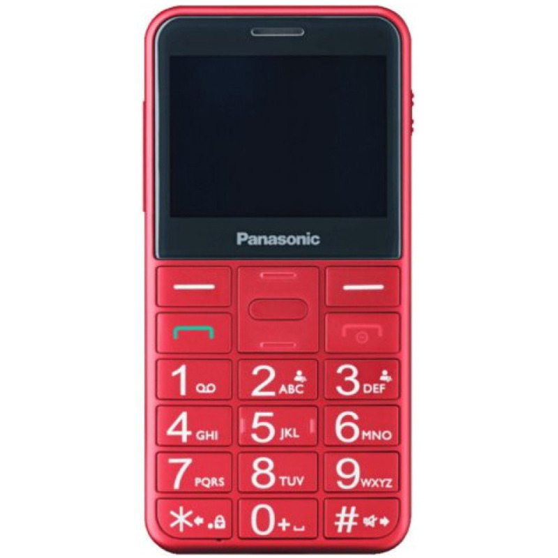Telefon mobil Panasonic KX-TU150EXR pentru Seniori cu buton SOS, rosu ...