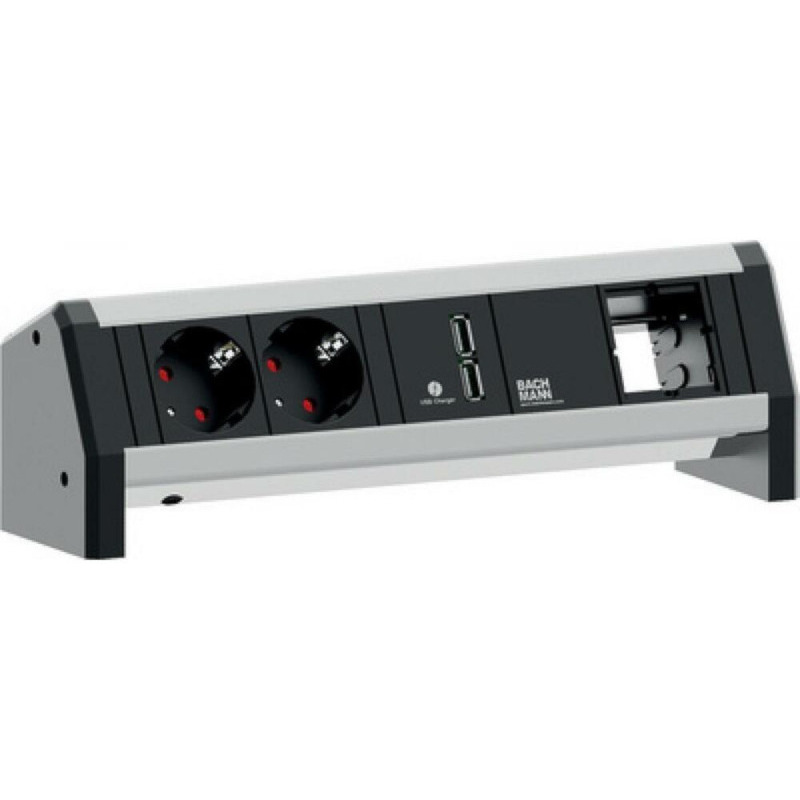 Priza/prelungitor Bachmann Desk 2x Schuko, 2x RJ45 Cat 5e - PC Garage
