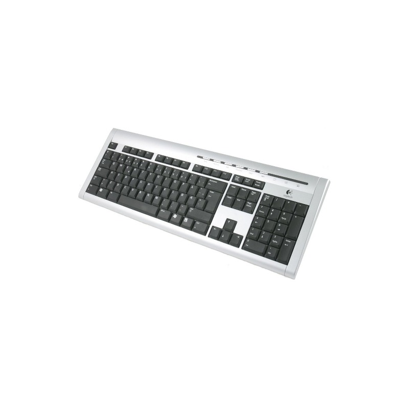 Tastatura Logitech UltraX Premium Keyboard USB silver - PC Garage