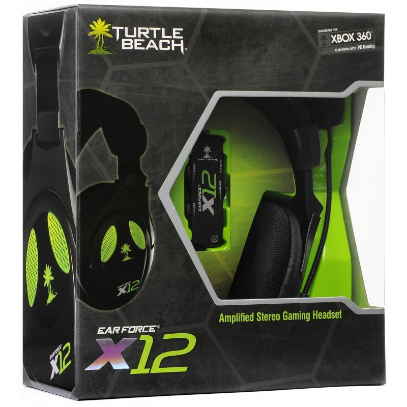 Casti Gaming Turtle Beach Ear Force X12 Black pentru PC si Xbox 360 ...