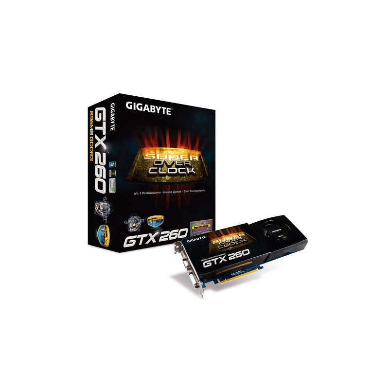 Placa video GIGABYTE GeForce GTX 260 Super OC 896MB DDR3 448-bit - PC ...