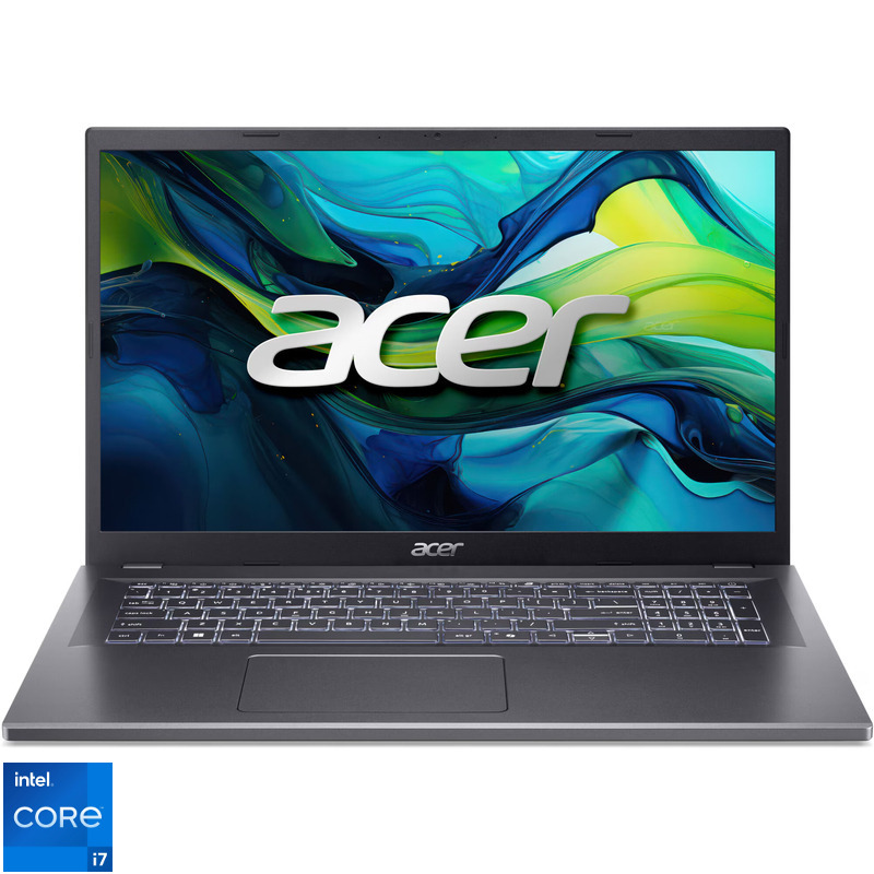 Laptop Acer 17.3'' Aspire 17 A17-51M, FHD IPS, Procesor Intel® Core™ i7 ...