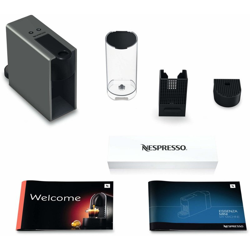 Espressor de cafea Nespresso Essenza Mini Intense Grey C30-EU-GR-NE1 ...