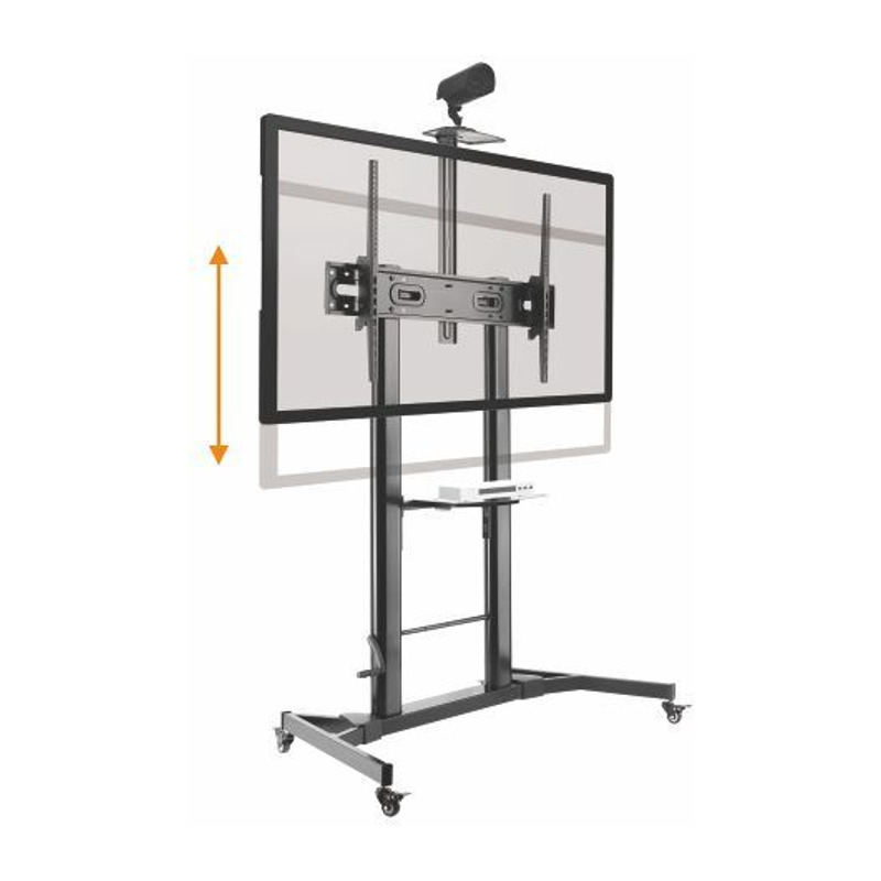 Suport TV / Monitor SBOX FS-3610 de podea cu roti, 60 - 100 inch, negru ...