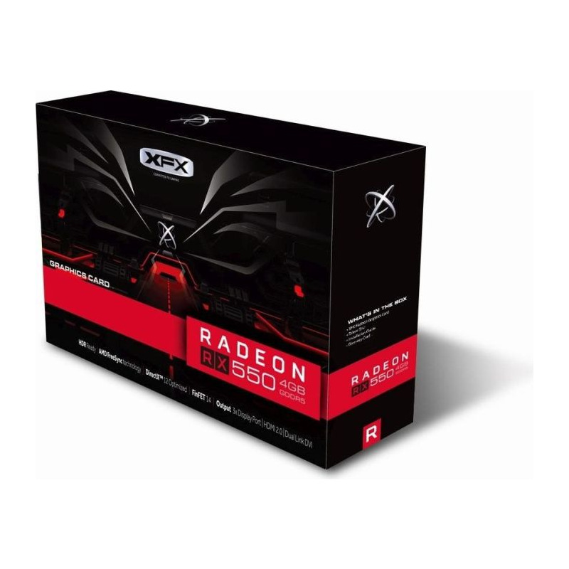 Placa video XFX Radeon RX 550 Core Edition 4GB GDDR5 128-bit - PC Garage