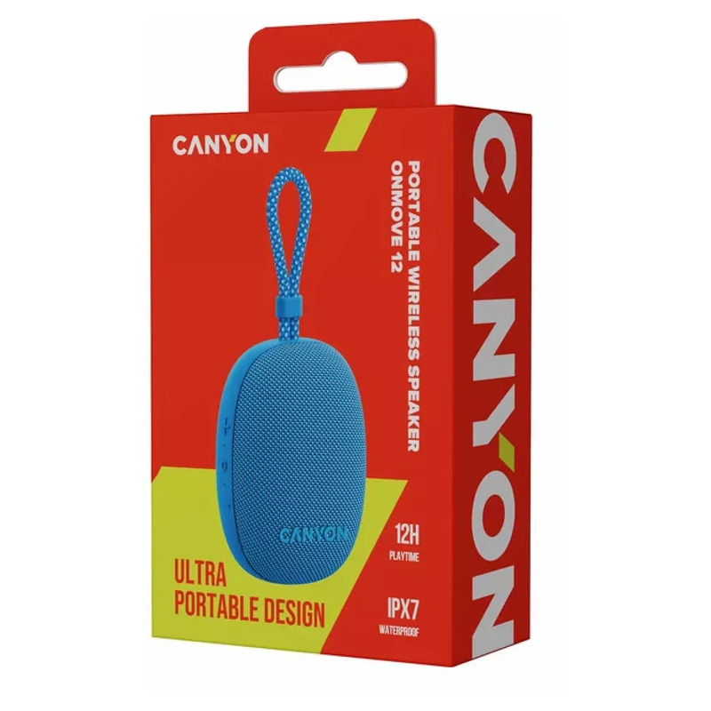 Canyon Boxa portabila OnMove 12 IPX7 TWS Blue - PC Garage