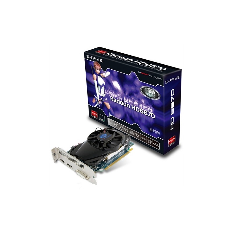 Placa video Sapphire Radeon HD6670 1GB GDDR5 128-bit DisplayPort - PC Garage