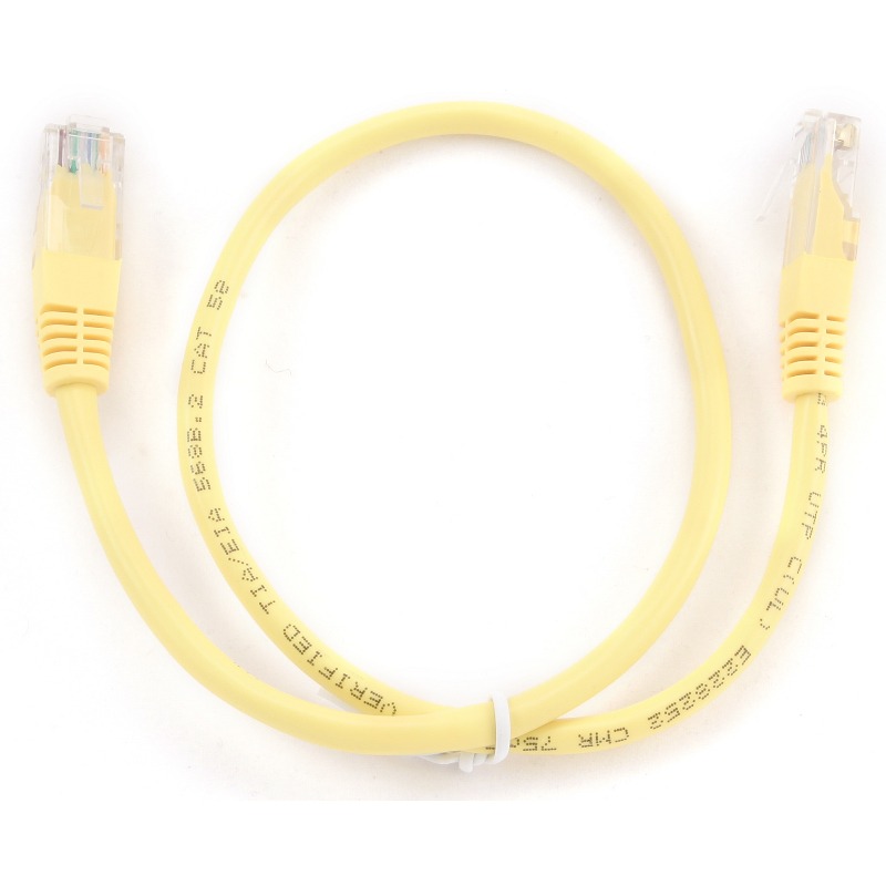 Cablu retea Gembird Cablu retea UTP cat. 5E 0.5m galben - PC Garage