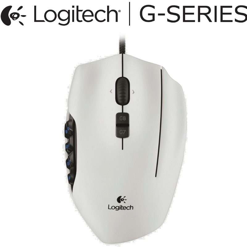 Mouse Gaming Logitech G600 white - PC Garage