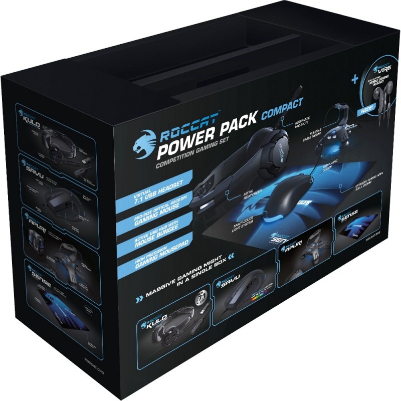 Mouse Gaming Roccat Power Pack Compact - Competition Gaming Set - PC Garage