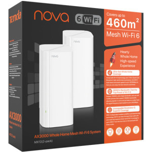 Router wireless Tenda Gigabit MX12 Dual-Band WiFi 6 2Pack - PC Garage