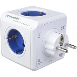 Priza/prelungitor Allocacoc PowerCube Original, 2x USB, 4x Schuko, Blue ...