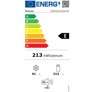 Combina frigorifica Electrolux incorporabila ENS6TE19S, 273 L, Clasa E ...