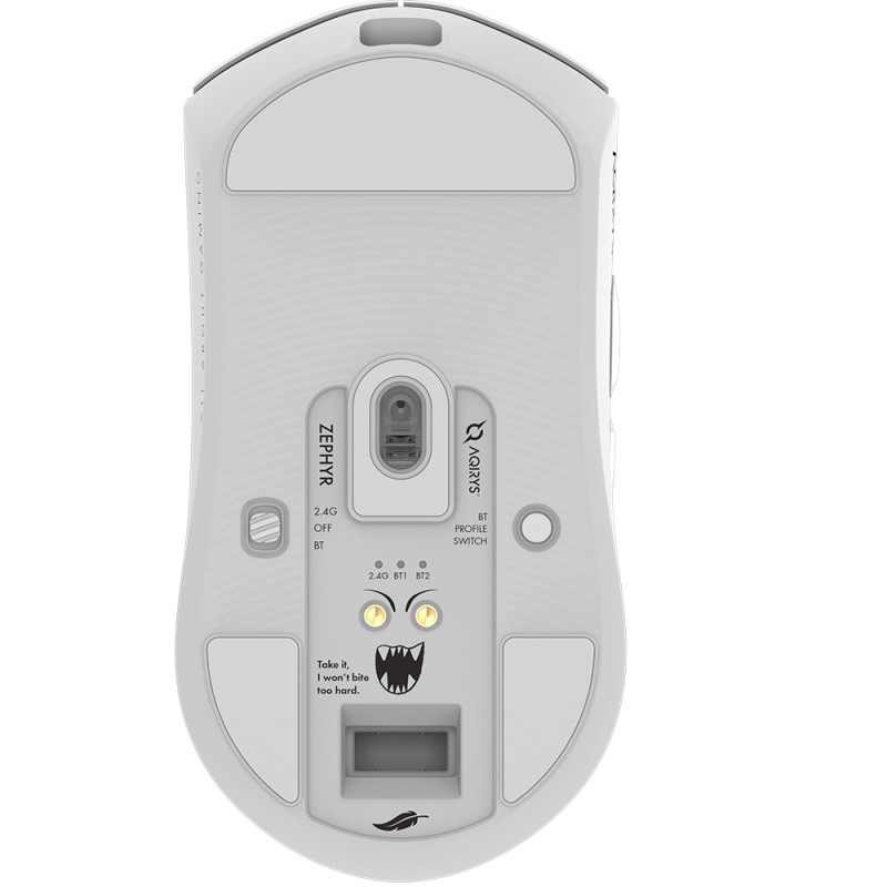 Mouse Gaming AQIRYS Zephyr White - PC Garage