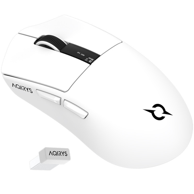 Mouse Gaming AQIRYS Zephyr White - PC Garage