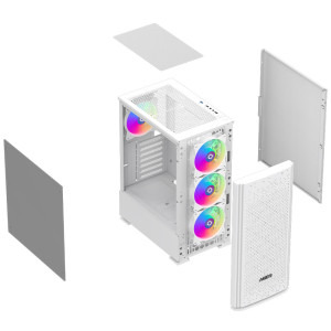 Carcasa AQIRYS Gacrux RGB White - PC Garage