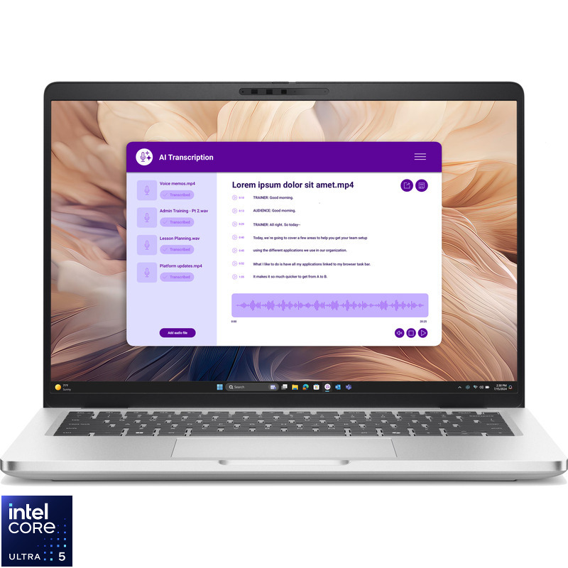 Laptop DELL 14'' Pro 14 Plus PB14250, FHD+, Procesor Intel® Core™ Ultra ...