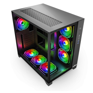 Carcasa nJoy Aura Black - PC Garage