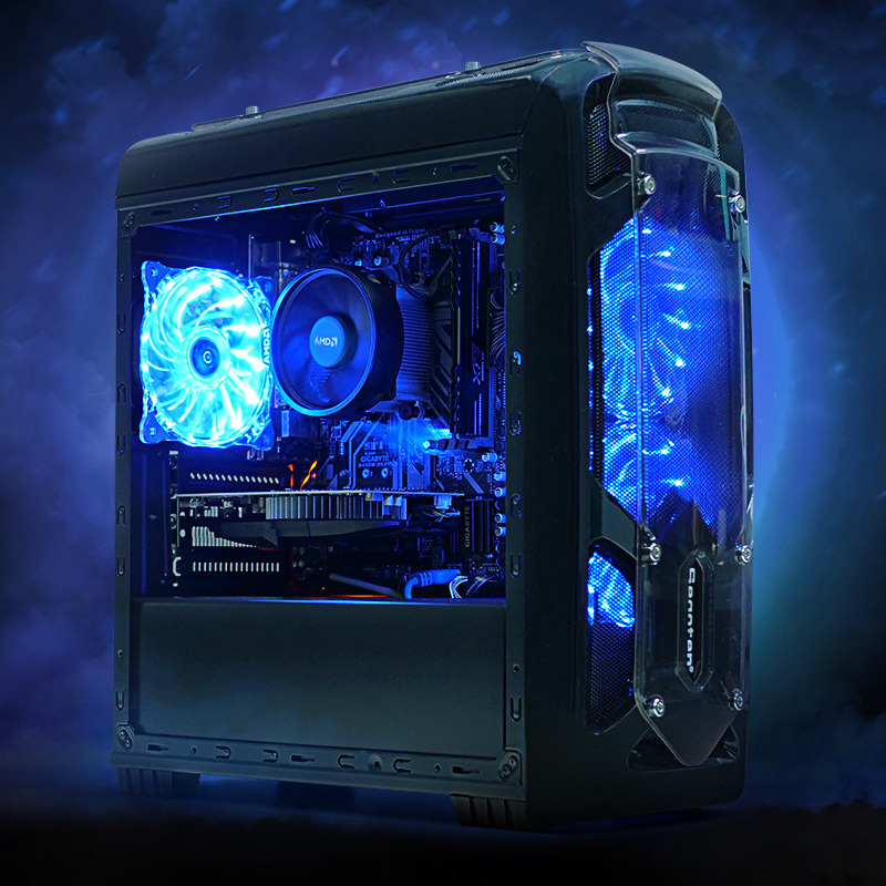 PC Gaming Viking AMD Edition, AMD Ryzen 5 1600X 3.6GHz, 12 thread-uri ...