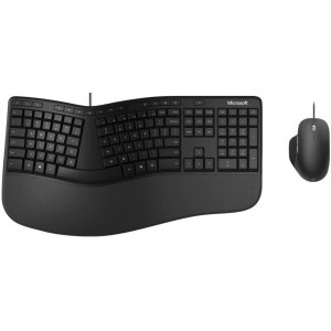 Kit periferice Microsoft Ergonomic Desktop, Wired, Black - PC Garage