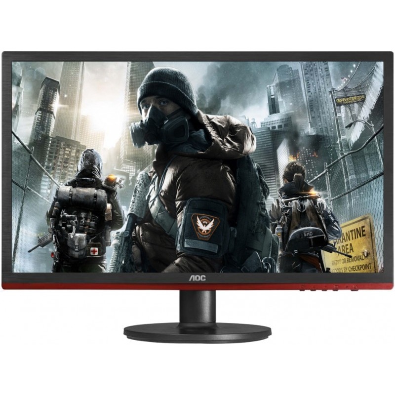Monitor LED AOC Gaming G2460VQ6 24 inch 1ms Black-Red FreeSync 75Hz ...