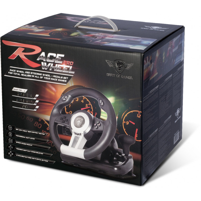 Volan Spirit of Gamer Race Pro pentru PS2, PS3 si PC - PC Garage