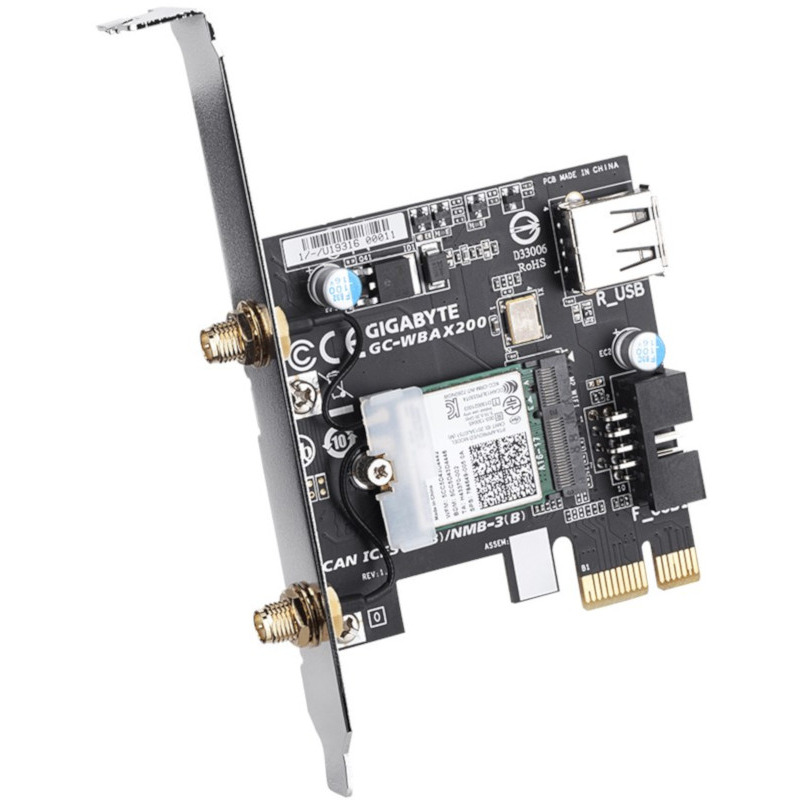 Placa de retea wireless GIGABYTE WBAX200 Dual-Band WiFi 6 - PC Garage